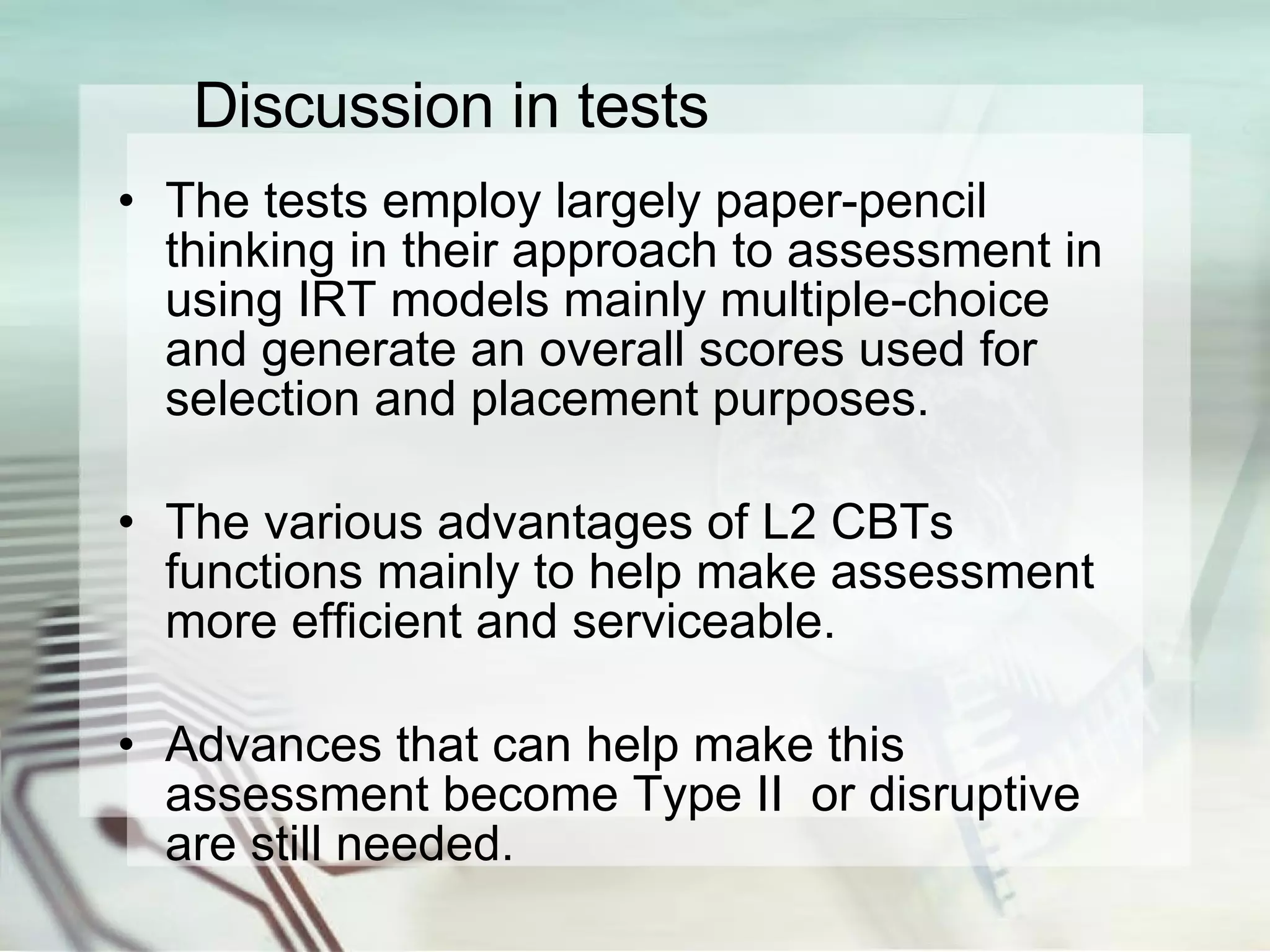 technology in standardized language assessment | PPT