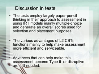 technology in standardized language assessment | PPT