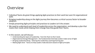 Dallas ALN Presentation - GUIDING AGILE LEADERS | PPT