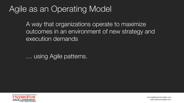 Agile Operating Model | PDF | Computer Software and Applications ...