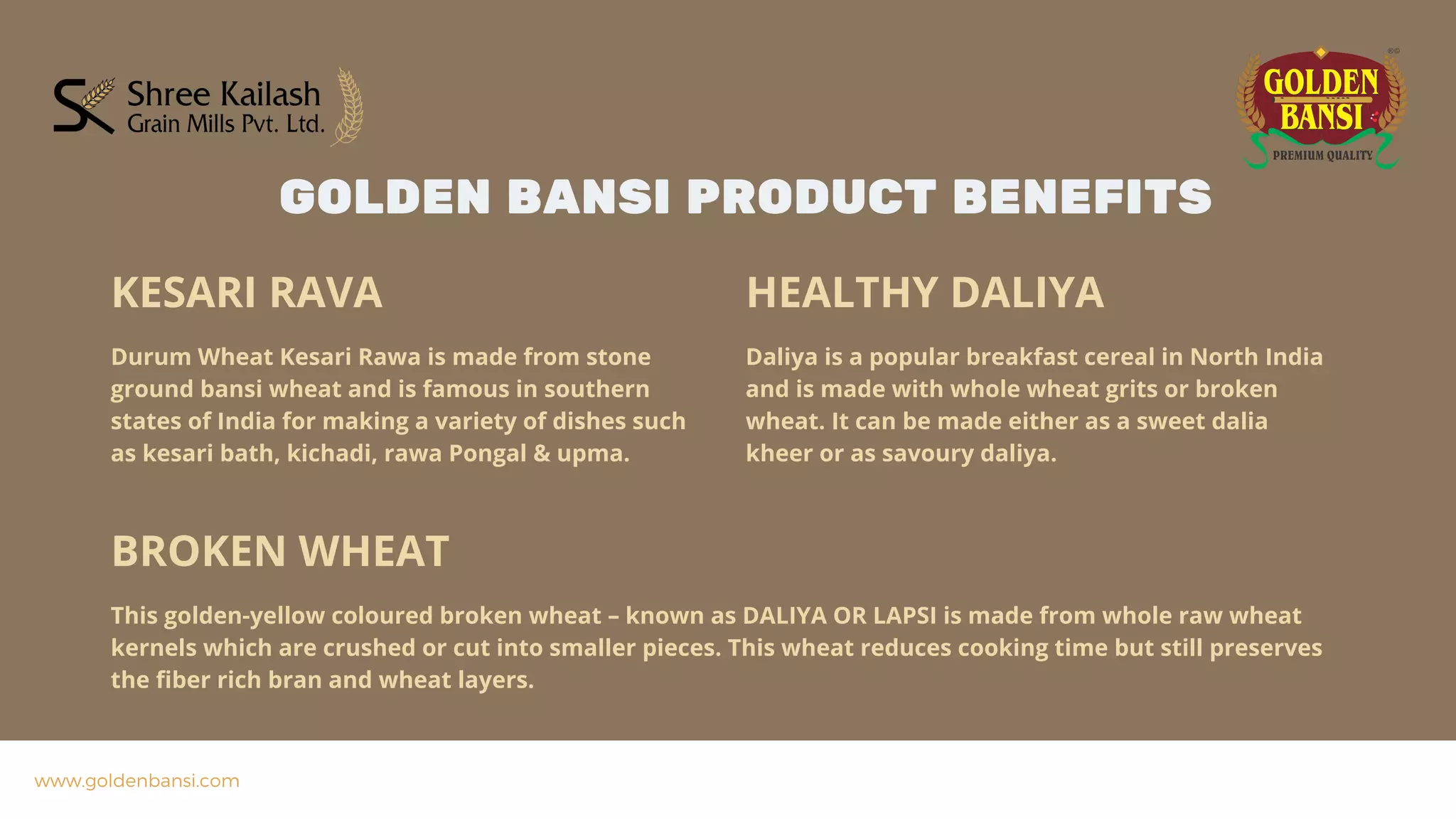 Sooji Manufacturers in India - Shree Kailash Grain Mills | PDF