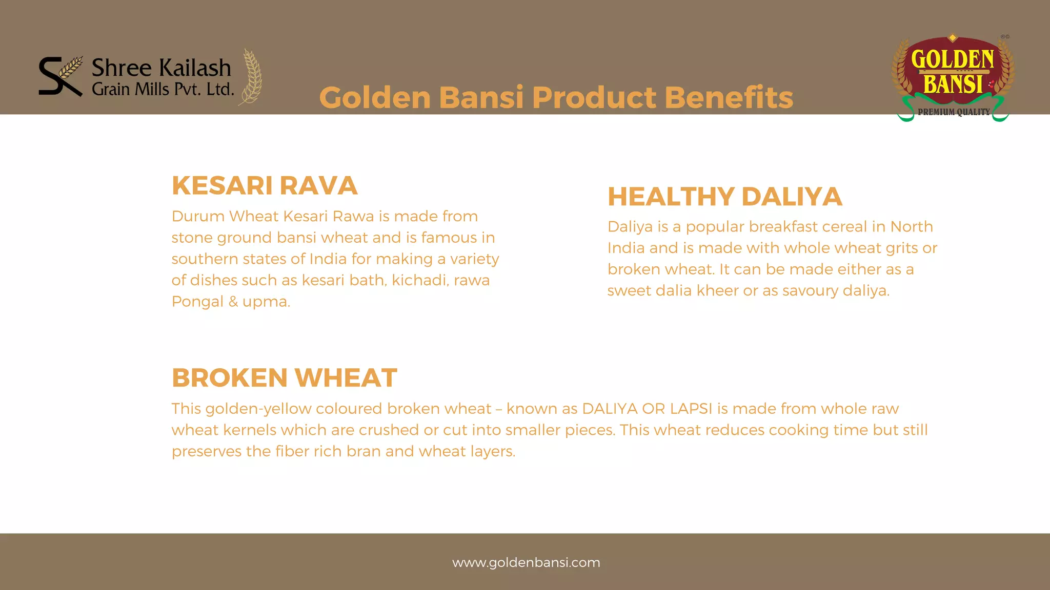 Sooji Manufacturers in India - Shree Kailash Grain Mills | PDF