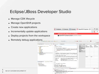 A local private PaaS in minutes with the Red Hat CDK | PPTX | Cloud ...