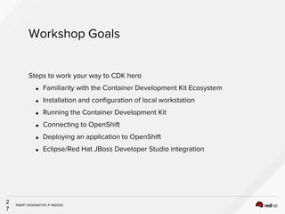 A local private PaaS in minutes with the Red Hat CDK | PPTX | Cloud ...