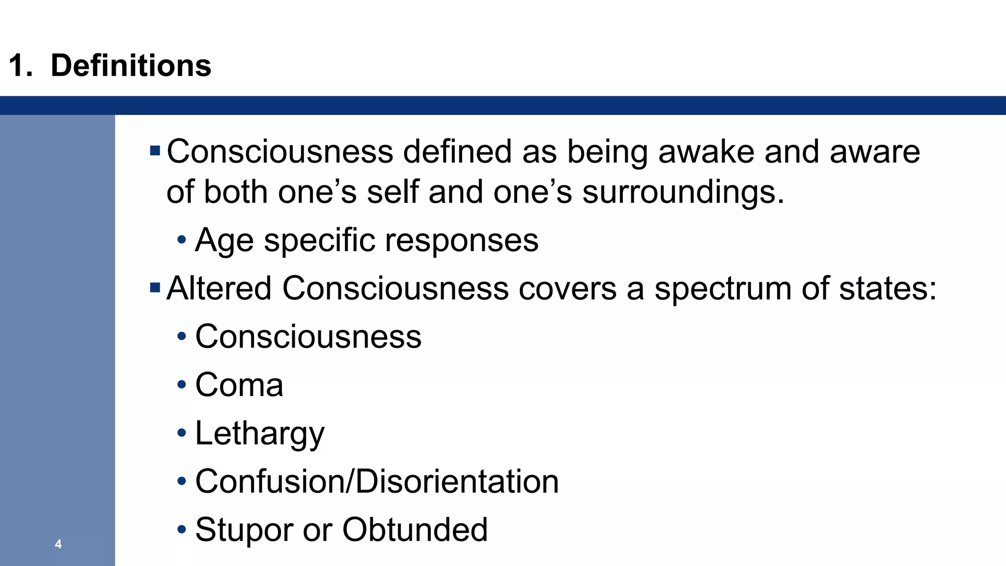 Altered Level Of Consciousness | PPTX