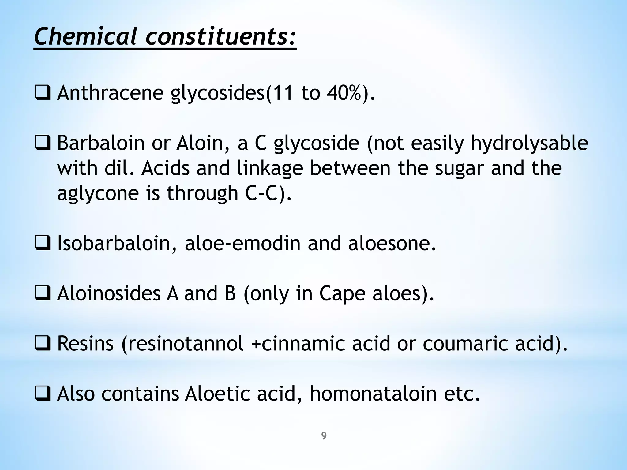 Aloe (Aloe vera) | PPTX