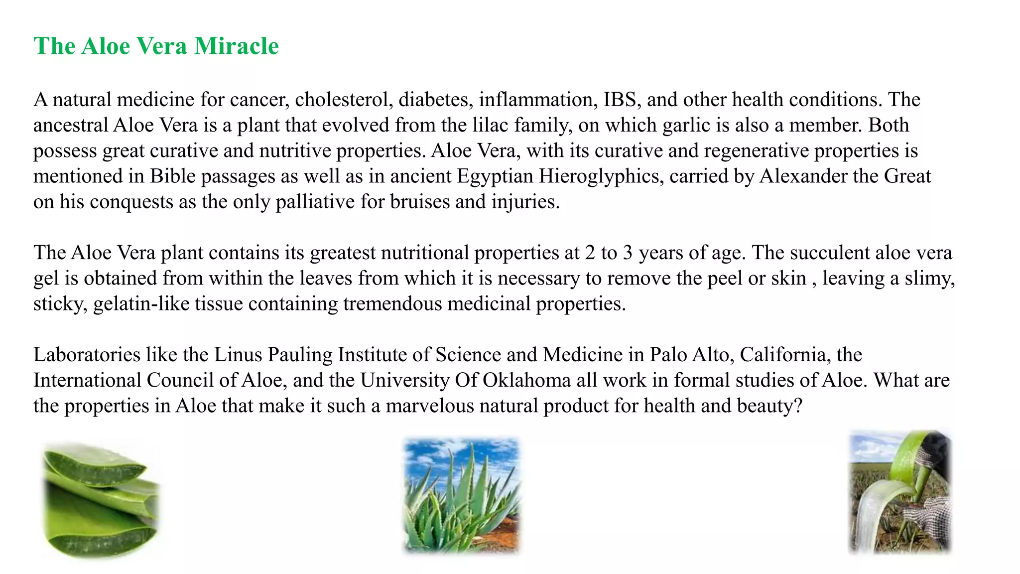 Aloe vera Pulp Extraction and juice processing line | PPT