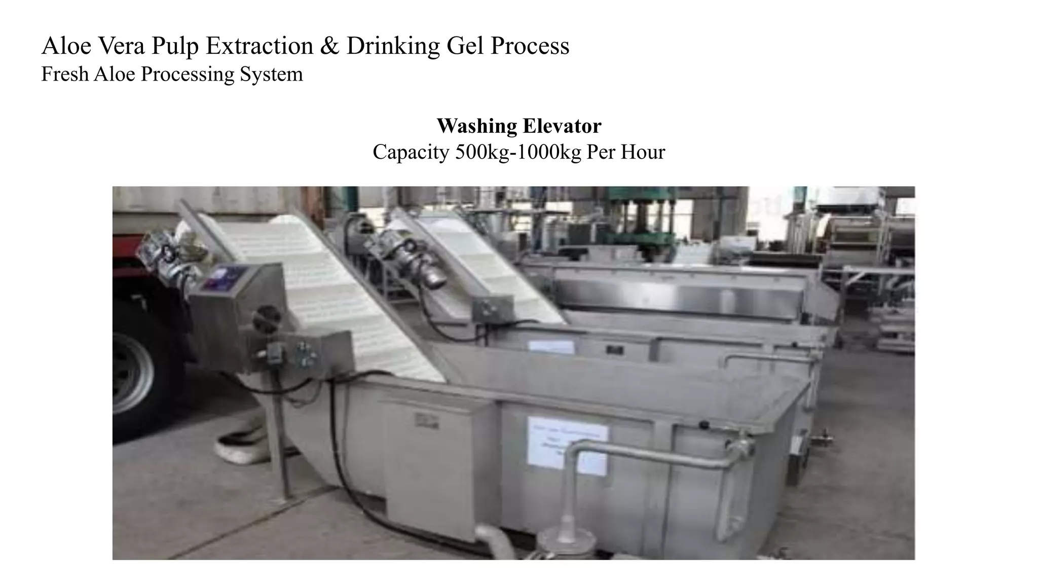 Aloe vera Pulp Extraction and juice processing line | PPT