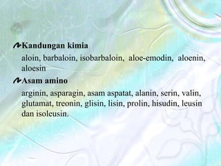 Aloe vera ppt | PPTX