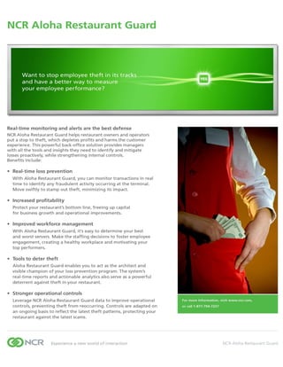 Restaurant Guard | PDF