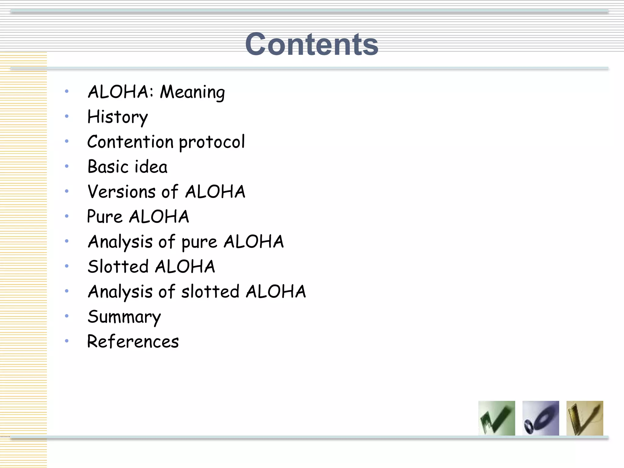 ALOHA Protocol (in detail) | PPTX