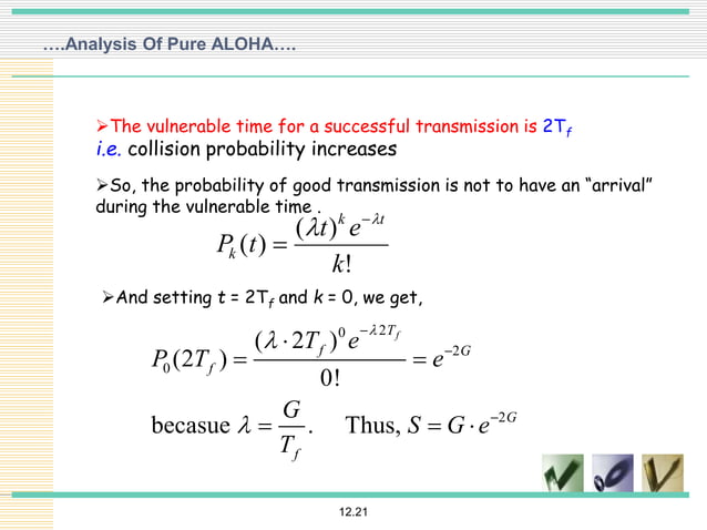 ALOHA Protocol (in detail) | PPTX | Computer Networking | Computing