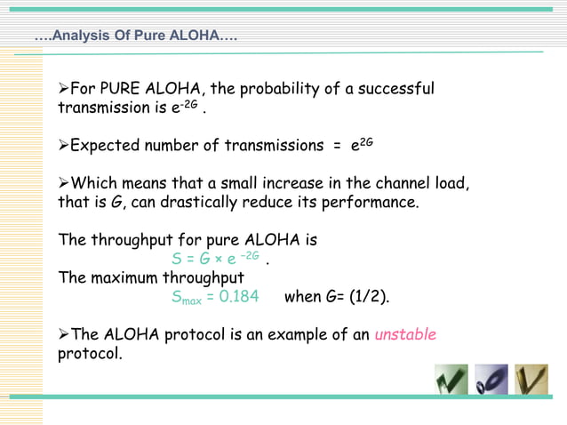 ALOHA Protocol (in detail) | PPTX | Computer Networking | Computing
