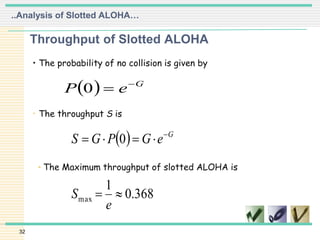 ALOHA Protocol (in detail) | PPTX | Computer Networking | Computing