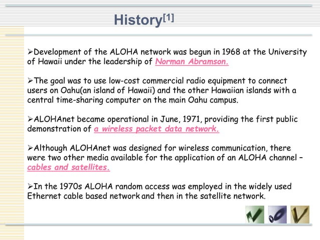 ALOHA Protocol (in detail) | PPTX | Computer Networking | Computing