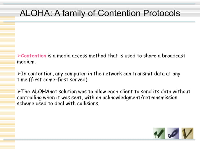 ALOHA Protocol (in detail) | PPTX | Computer Networking | Computing