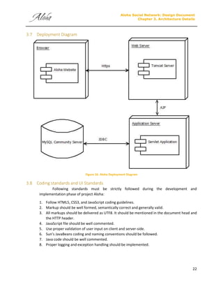 Aloha Social Networking Portal - Design Document | PDF