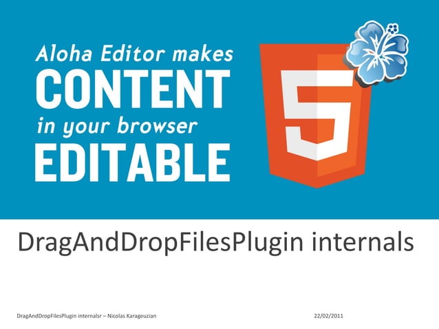 Aloha editor drag and drop files | PPT