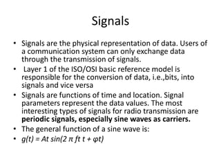 Signals and Antennas in mobile computing | PPTX