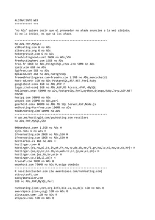 Alojamiento web | PDF