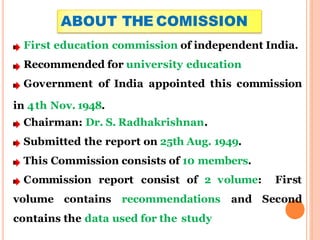 Radhakrishnan Commission | PPTX