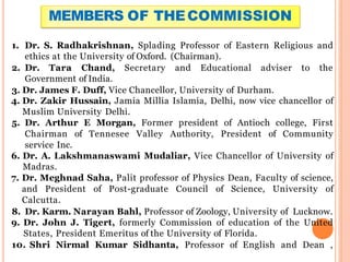 Radhakrishnan Commission | PPTX