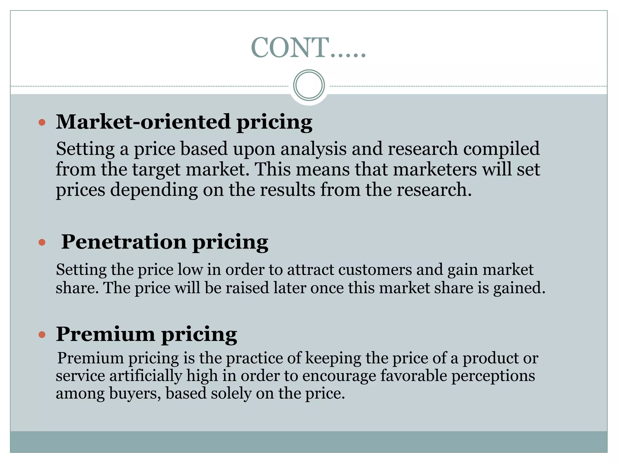 Concept Of Microeconomic Helps In Pricing The Product | PPTX