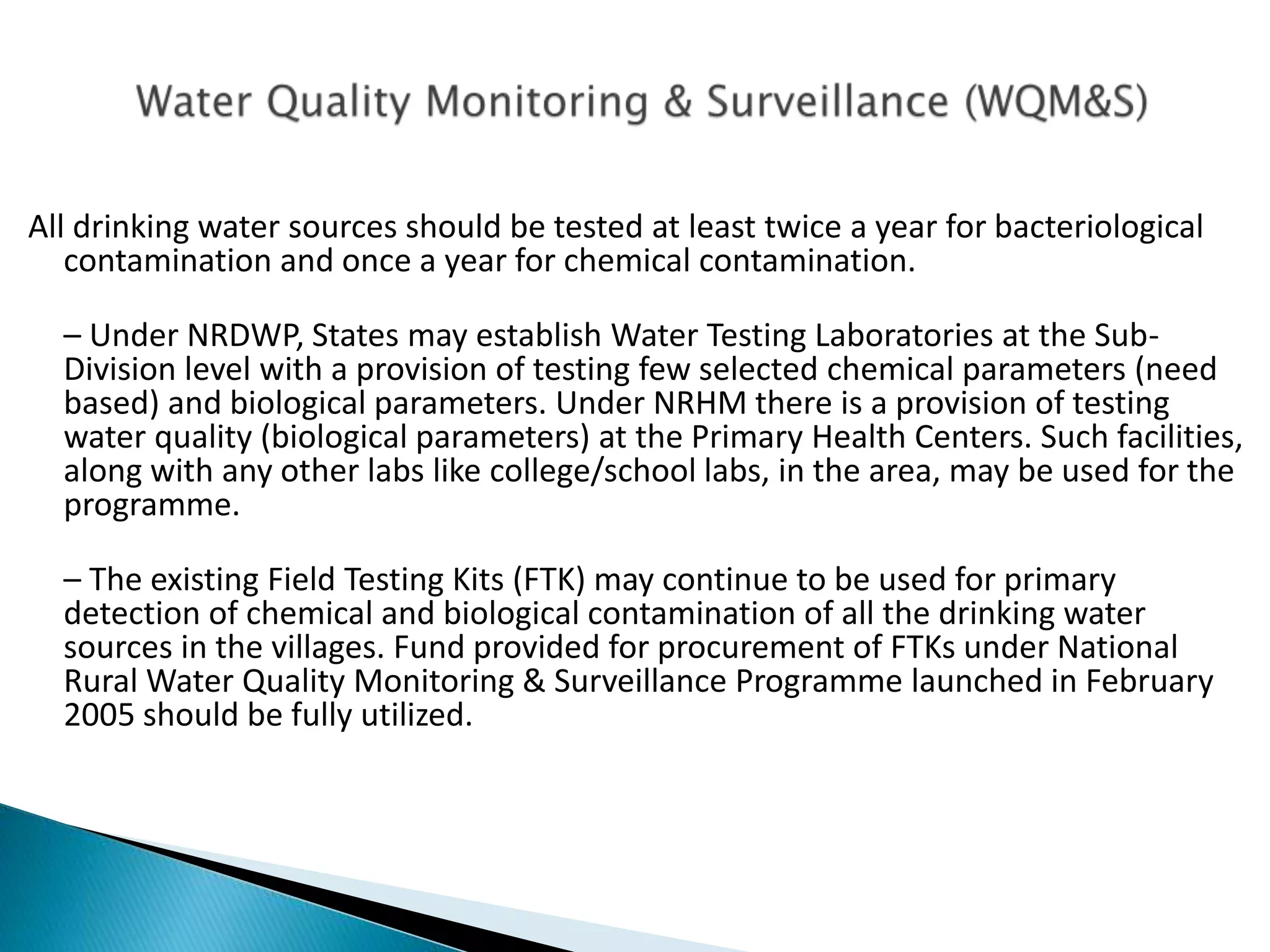 Presentation on water supply system and sources in rural area | PPTX