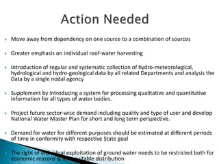 Presentation on water supply system and sources in rural area | PPTX
