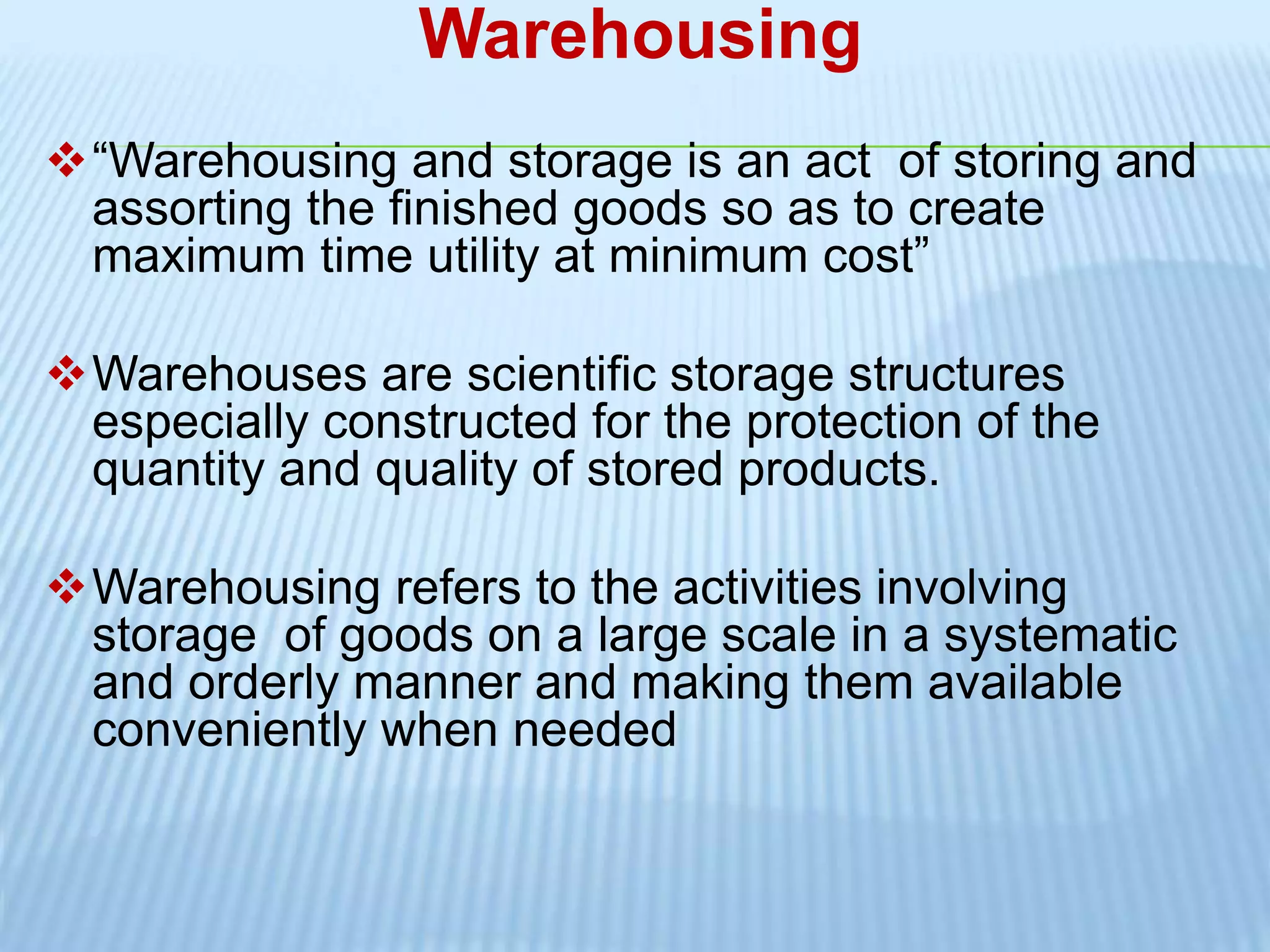 role of importance of storage | PPTX