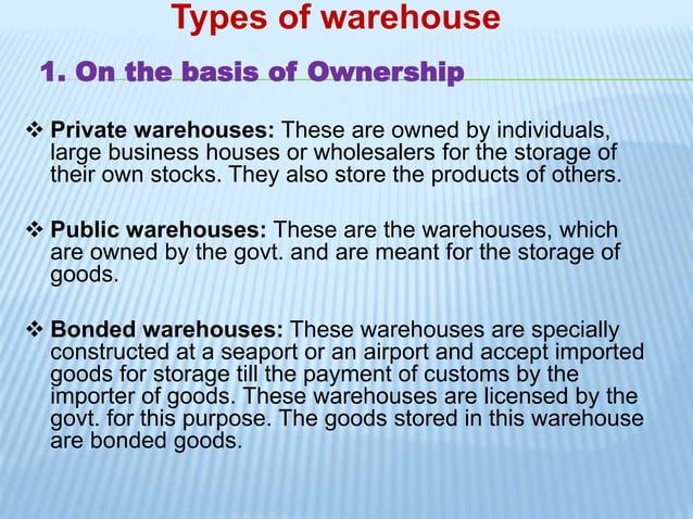 role of importance of storage | PPTX