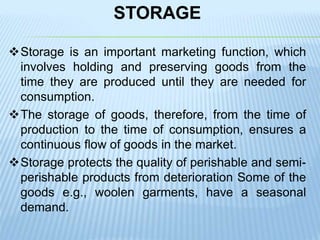 role of importance of storage | PPT