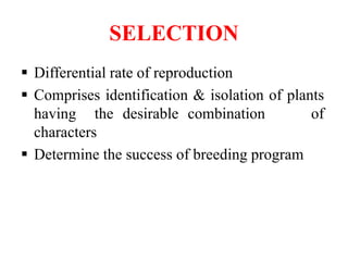 Genetic Basis of selection | PPTX