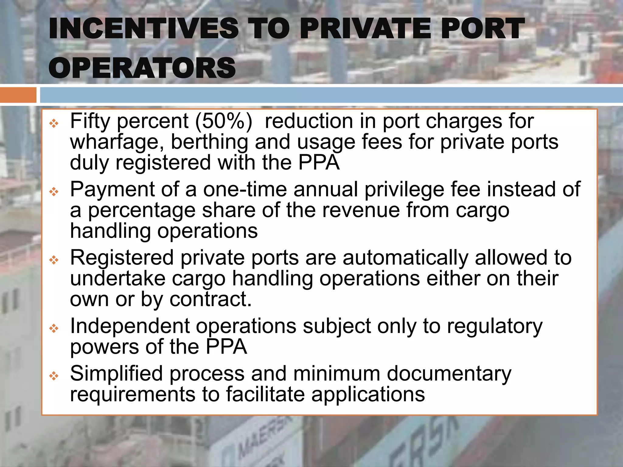 Presentation on Private ports of India | PPTX