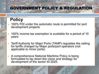 Presentation on Private ports of India | PPTX