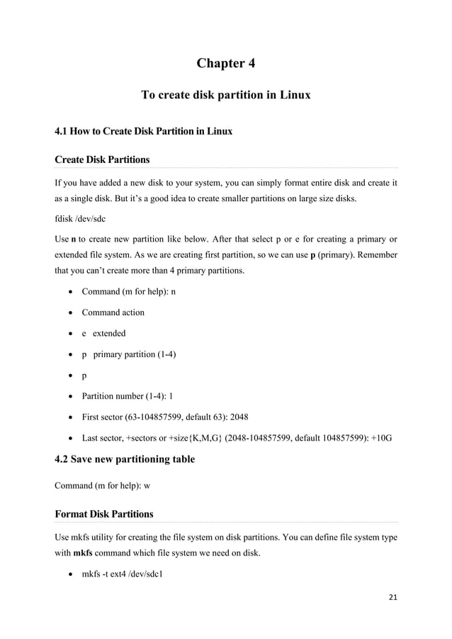 Redhat Linux server administration industrial training report. | PDF