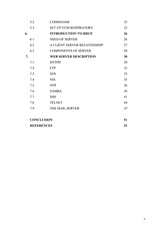 Redhat Linux server administration industrial training report. | PDF