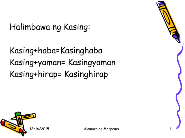 Alomorp ng morpema requirements by Maribeth Lactaotao | PPTX