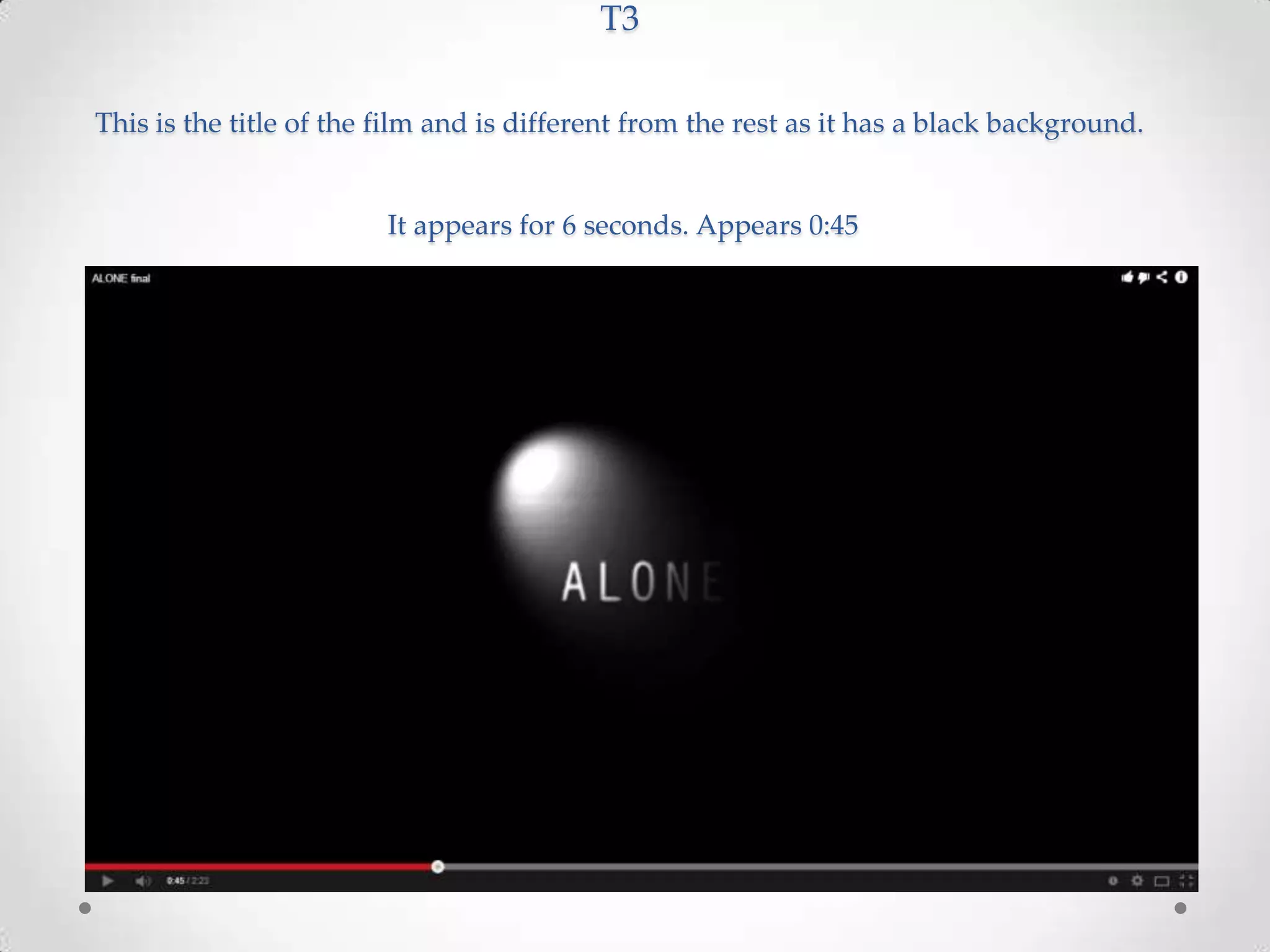 Alone titles timeline | PPTX