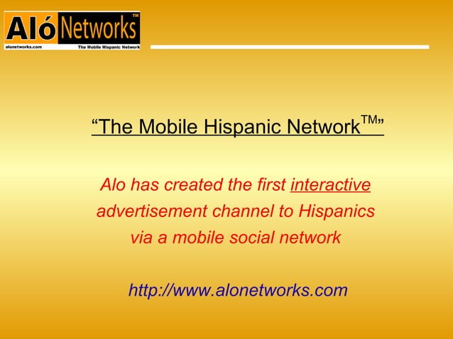 Alo Networks | PPT