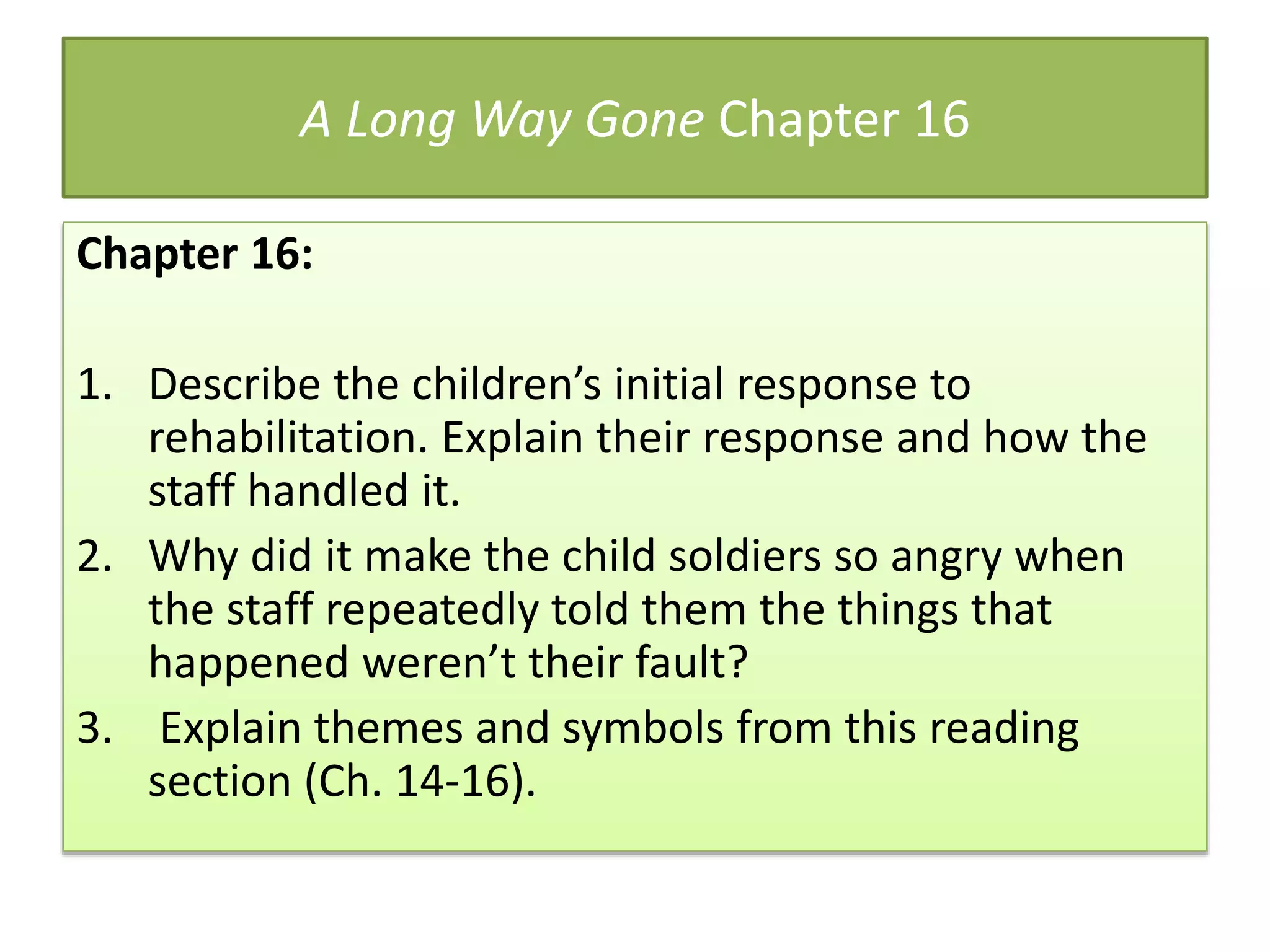 A long way_gone_unit_power_point_slides | PPTX | Poetry | Books and ...