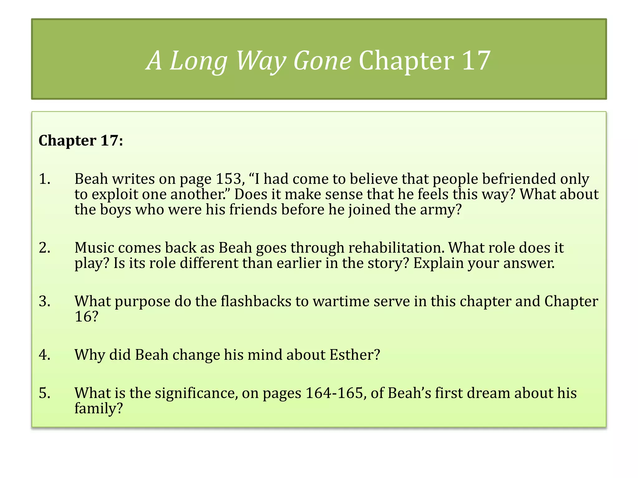 A long way_gone_unit_power_point_slides | PPTX | Poetry | Books and ...