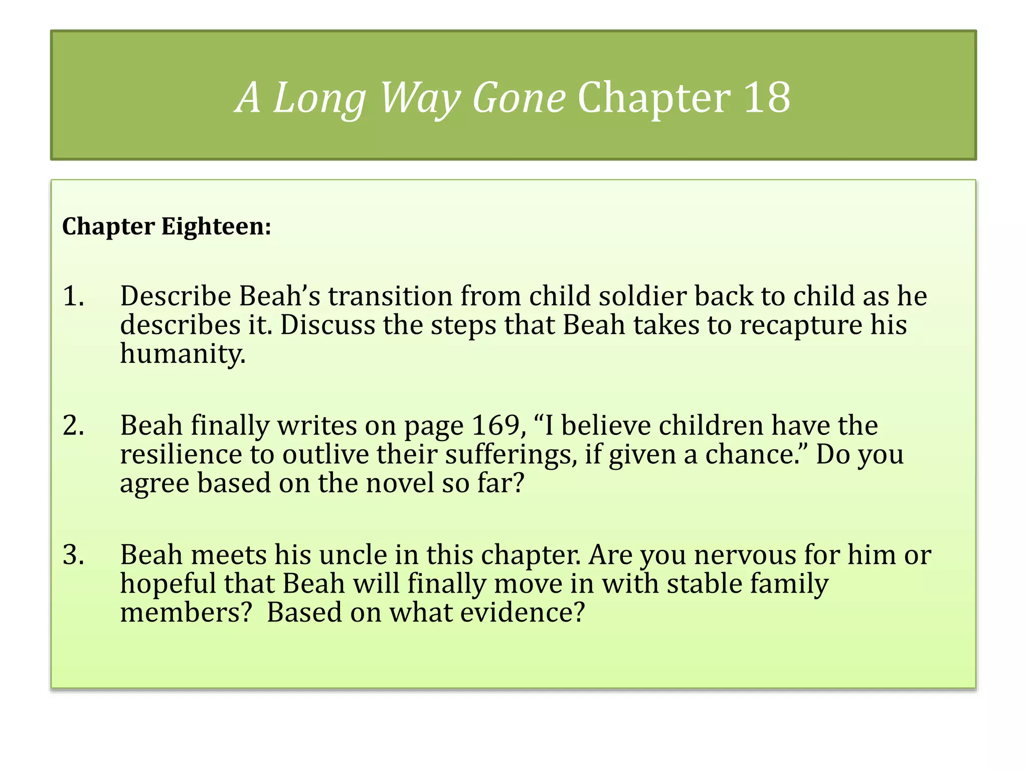 A long way_gone_unit_power_point_slides | PPTX | Poetry | Books and ...