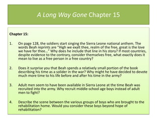 A long way_gone_unit_power_point_slides | PPTX | Poetry | Books and ...