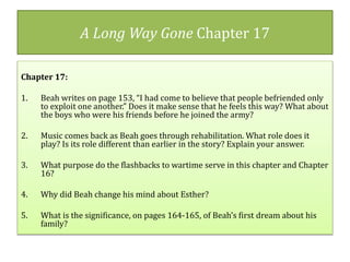 A long way_gone_unit_power_point_slides | PPTX