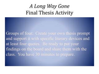 A long way_gone_unit_power_point_slides | PPTX