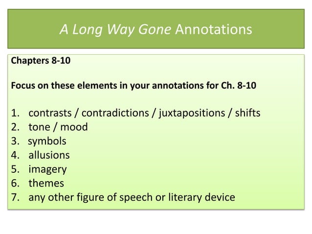 A long way_gone_unit_power_point_slides | PPTX | Poetry | Books and ...