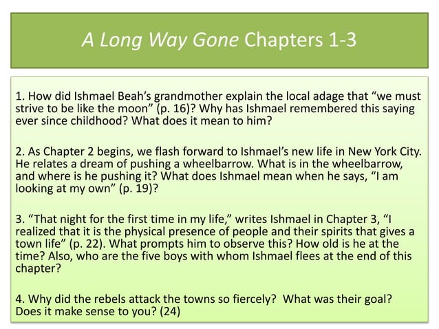 A long way_gone_unit_power_point_slides | PPTX | Poetry | Books and ...