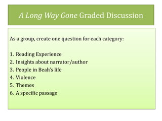 A long way_gone_unit_power_point_slides | PPTX