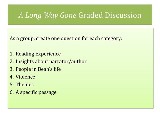 A long way_gone_unit_power_point_slides | PPTX | Poetry | Books and ...